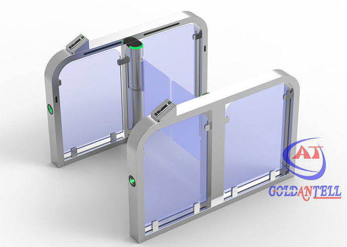 OEM Logo QR Code Sliding Turnstile Gate Security Swing Barrier Gate For ...