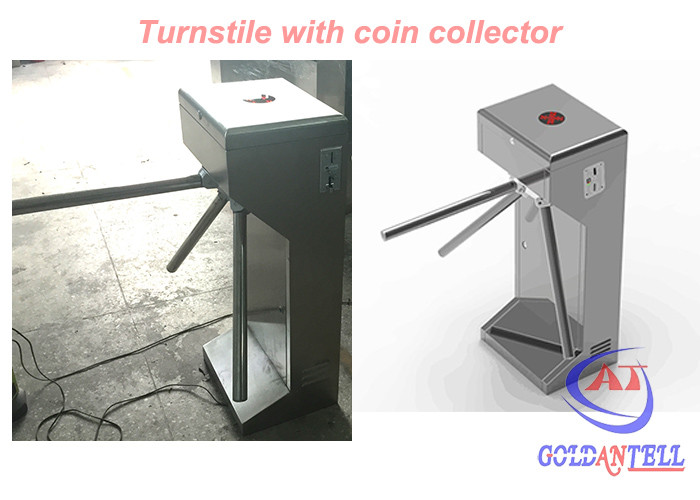 CE 120V Coin-Operated Tripod Turnstile Gate with RFID