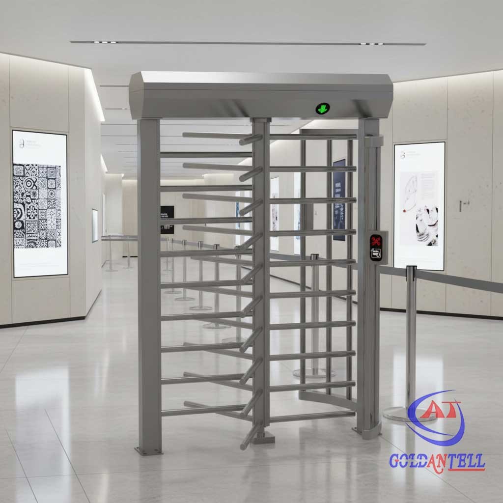 Biometric Face Recognition QR Code Turnstile Gate for Museums