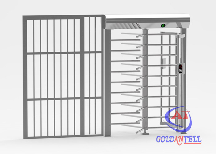 Stainless Steel Full Height Turnstile with RFID/2D Readers