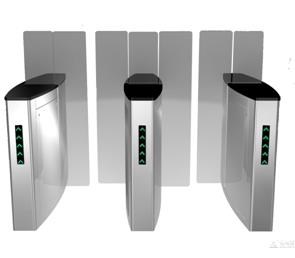 Building Time Attendance Swing Gate Turnstile , Swipe Card Speed Gate ...