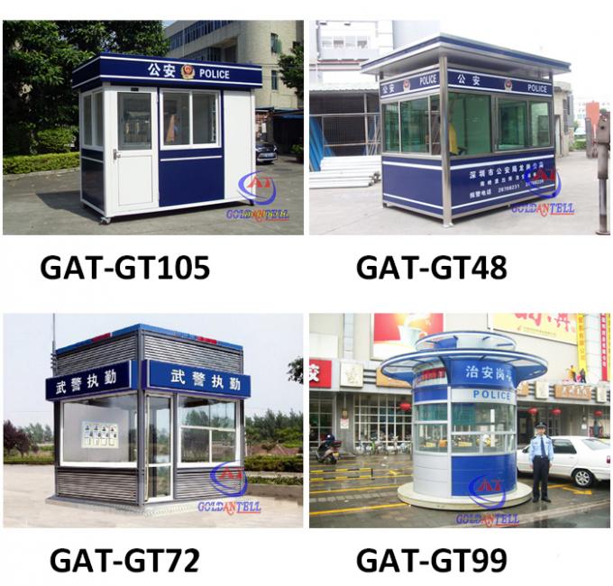 Color Steel Prefabricated sentry box shed for garden , Police Station ...