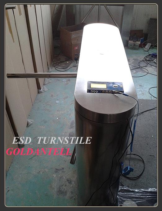 ESD Testing Turnstile Gate with Security System | 304 Stainless Steel