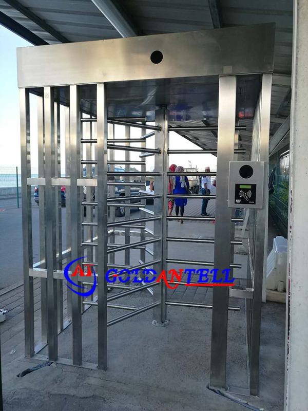 Electric Full Height Turnstile with RFID/Fingerprint Access