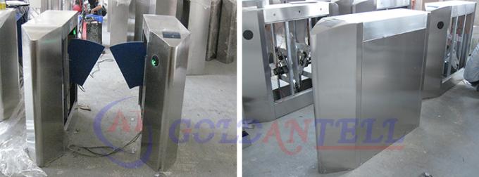 Full Automatic Flap Barrier Gate With Reader Card / Fingerprint ...