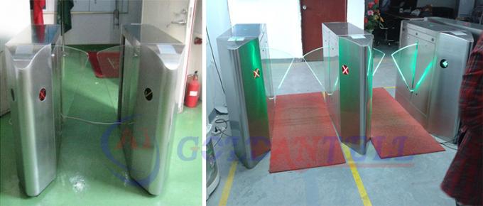 Full Automatic Flap Barrier Gate With Reader Card / Fingerprint ...